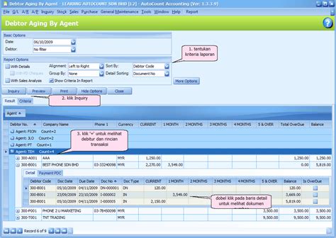 Debtor Aging By Agent Report