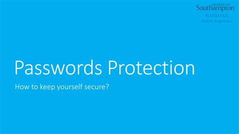 Passwords Protection Ppt