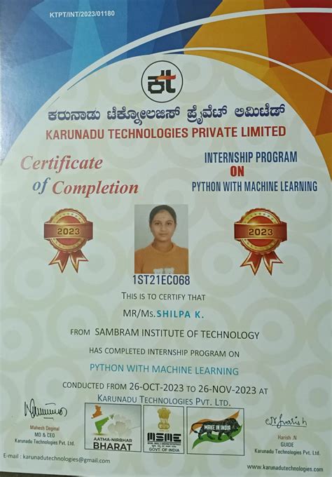 Shilpa K On Linkedin Python Machinelearning Karunadutechnologies