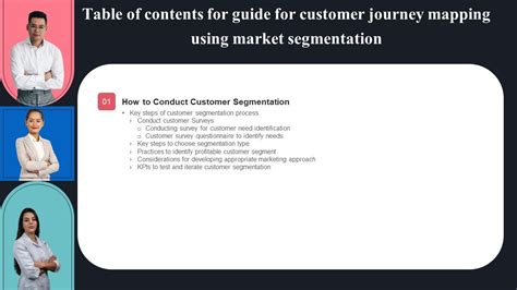 Customer Journey Mapping Using Market Segmentation Table Of Contents