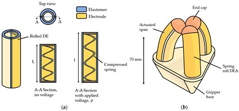 Soft End Effector Using Spring Roll Dielectric Elastomer Actuators