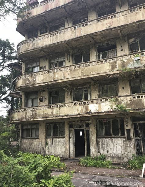 Decrepit Hotels Overview Stable Diffusion Online