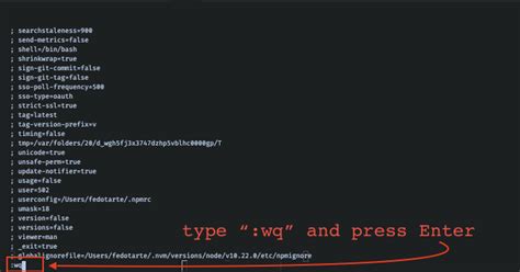 Nodejs Not Able To Edit Npm Config File Manually Stack Overflow