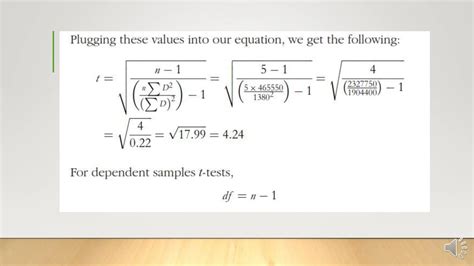 Lecture 8 Dependent Samples T Test Pptx Education
