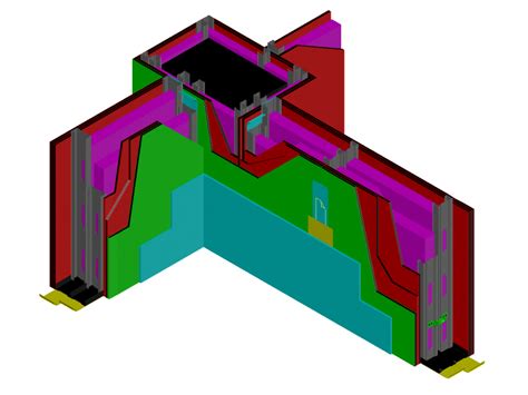 Construction Units Detail 3d Model Layout File In Autocad Format