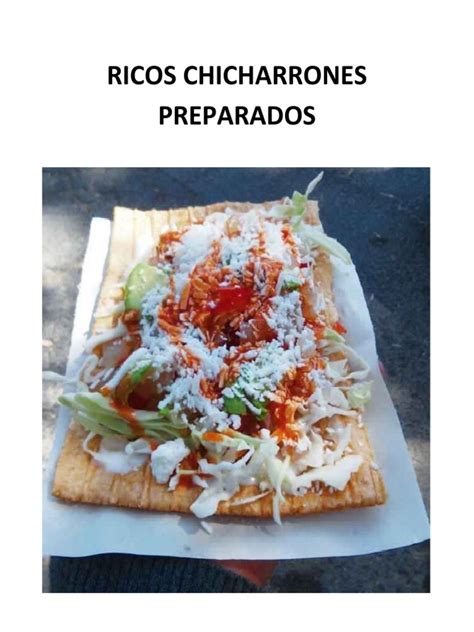 Ricos Chicharrones Preparados Pdf