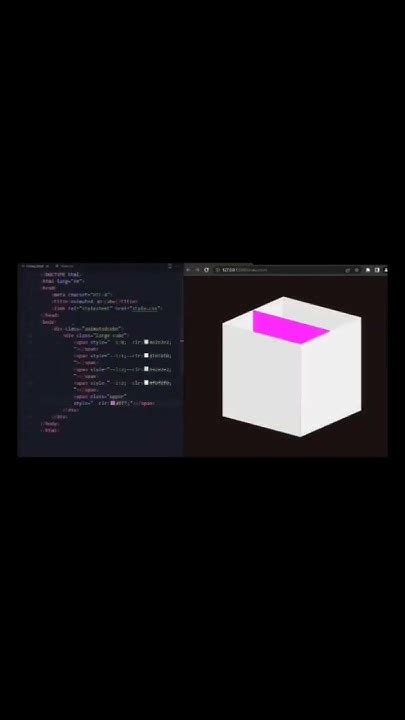 New 3d Animated Cube Using Html And Css Ui Design Youtube Youtubecreators Codingpolar Youtube