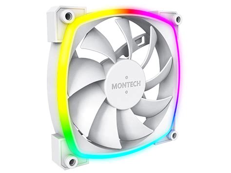 Montech AX Mm ARGB PWM Fan White Case Fans LED Lighting