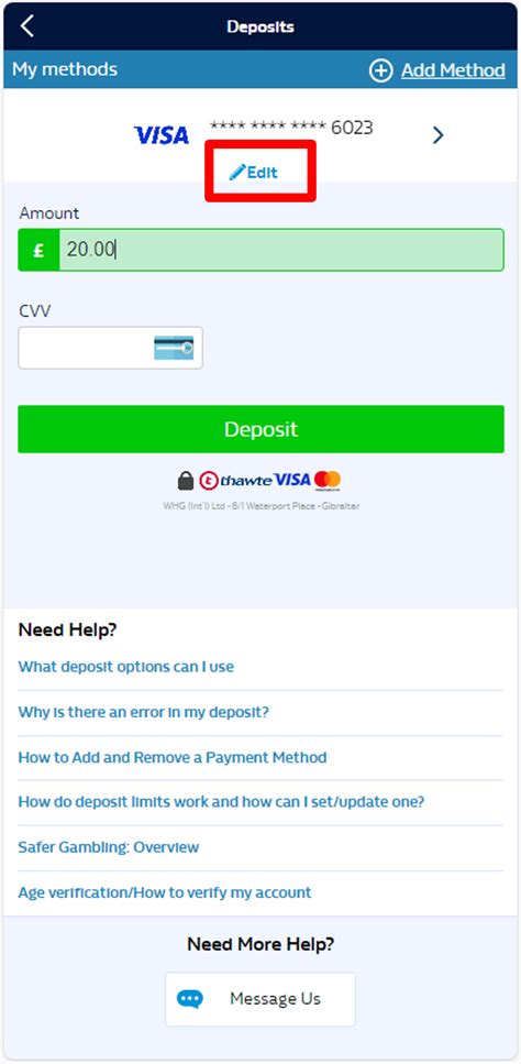 How To Add And Remove A Payment Method