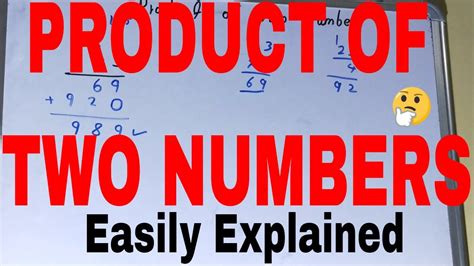 Product Of Two Numbershow To Find The Product Of Two Numbersfind The