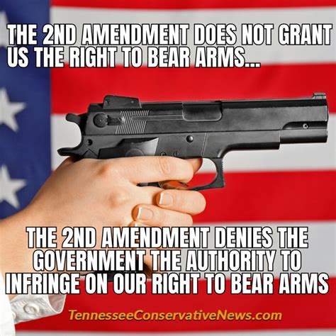 The 2nd Amendment Does Not Grant Us The Right To Bear Arms Tennessee Conservative