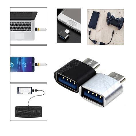 Adaptador Conector Otg Usb Para Usb Tipo C Shopee Brasil