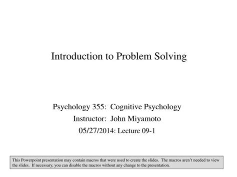 Ppt Introduction To Problem Solving Powerpoint Presentation Free Download Id 2087628