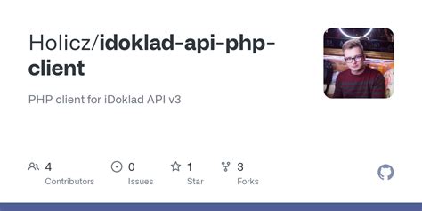 Github Holiczidoklad Api Php Client Php Client For Idoklad Api V3