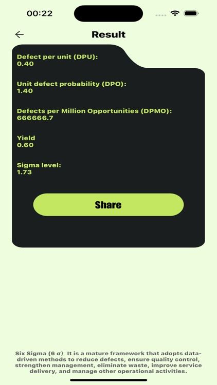 Six Sigma Calculation By Tung Nguyen Thanh