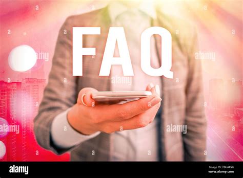 Conceptual Hand Writing Showing Faq Concept Meaning A List Of Questions And Answers Relating To