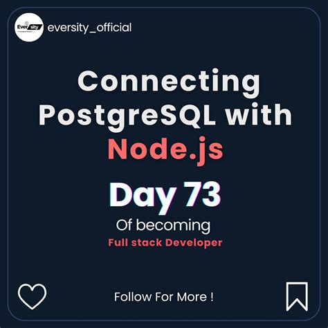 eversity on linkedin postgresql nodejs webdevelopment