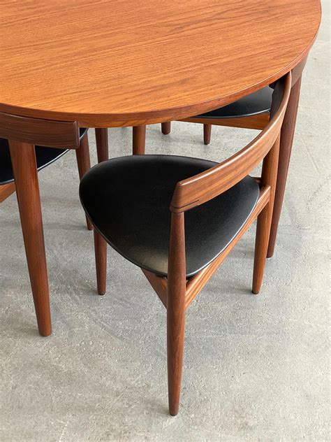 Hans Olsen Teak Roundette Dining Table And Chairs For Sale At 1stdibs