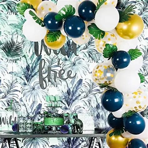 100 шт воздушные шары темно синего золота белые воздушные шары для вечеринок Suppies