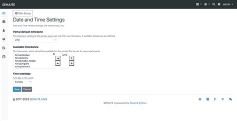 Time Zone Configuration On Senaite Lims Questions And Answers