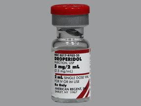 Droperidol 25 Mgml Vial Amer Regent 0517970225