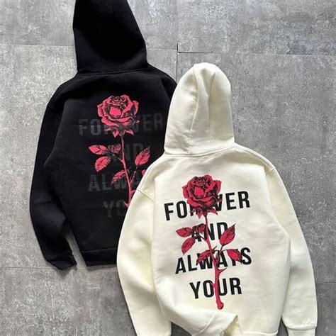 خرید و قیمت هودی ماچینست دخترانه و پسرانه طرح گل زیبا سفید مشکی انیمه