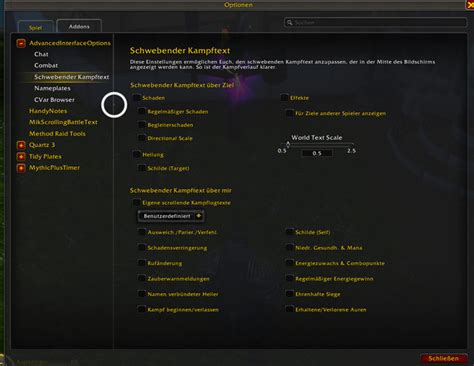 Floating Combat Text Rwow