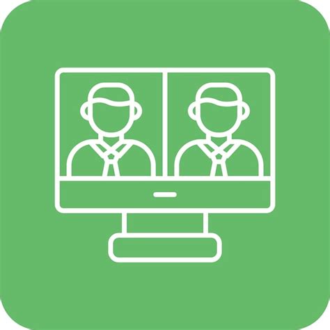 비디오 통화 아이콘 프리미엄 벡터