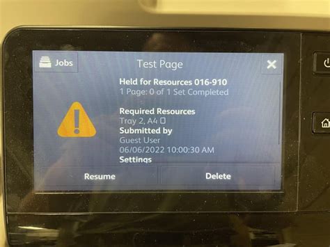 Xerox Error Code 016 910 New To This Office And The Printer Versalink