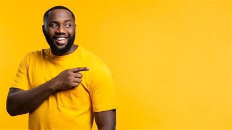 Premium Photo Copy Space Man Pointing