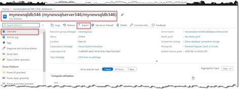 Export Azure Sql Database Azure Lessons
