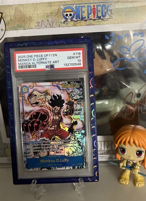 Monkey D Luffy Op11 118 Manga Alt Art Sec Fist Of Divine Speed Psa 10