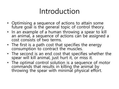 Ppt Ch 17 Optimal Control Theory And The Linear Bellman Equation Hj Kappen Powerpoint