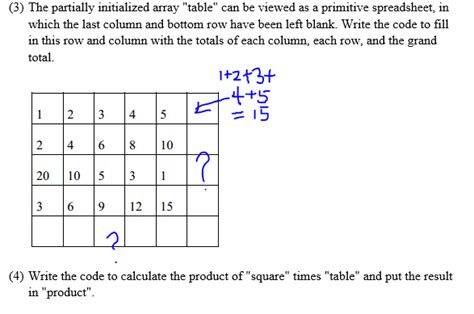 solved q3 assume we have the following three arrays 65