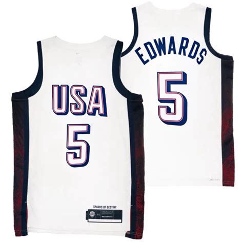 Heat Press Import Jersey Basketball Clothes Team Usa 2024 Olympics 5