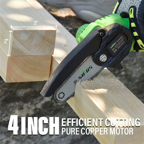 Mini Chainsaw Cordless 4 Inch Chain Saw Soyus Small