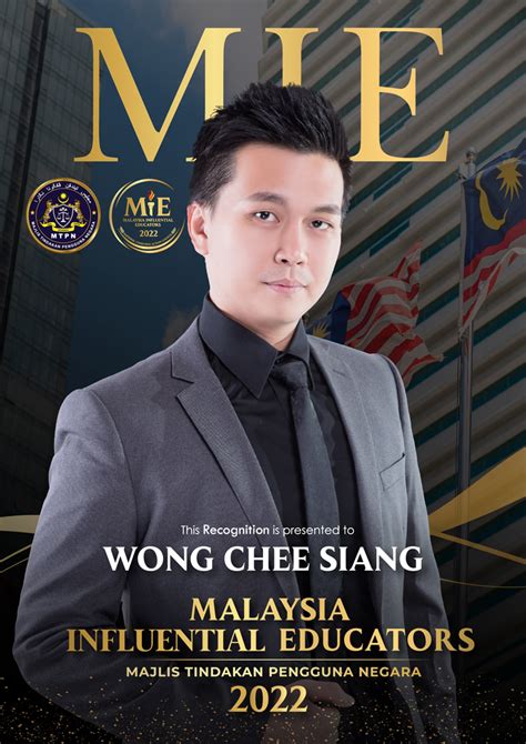 Wong Chee Siang Malaysia Influential Educators