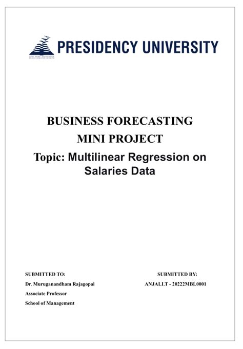 Anjali T On Linkedin Multilinearregression Datascience