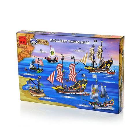 Конструктор пластмассовый ENLIGHTEN BRICK, "Пираты: Корабль "Чёрная ...