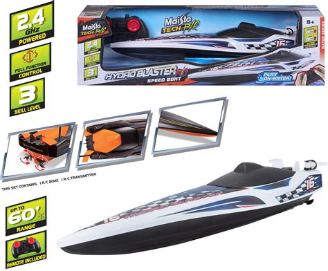 Катер іграшковий Maisto Hydro Blaster Speed Boat помаранчево-чорний ...
