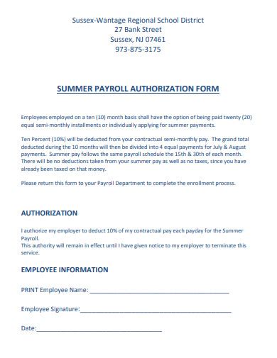 18 Payroll Authorization Form Examples To Download