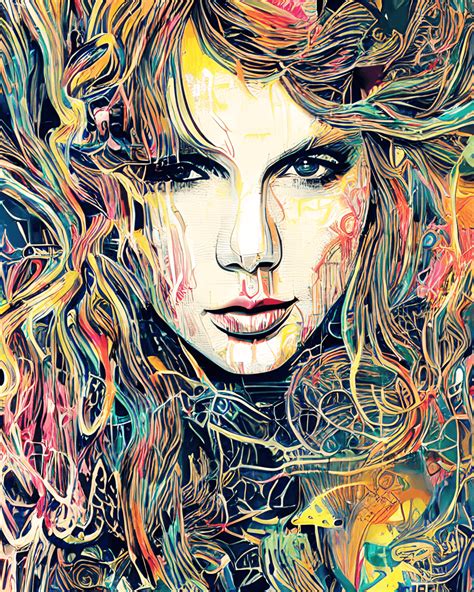 Taylor Swift Centered Symethrical Key Visual · Creative Fabrica
