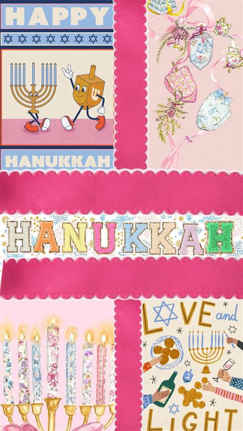 💙 Hanukkah Collage 🤍 Aesthetic Wallpapers Bat Holiday Decor