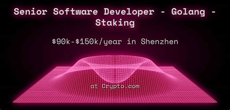 Web3 Senior Software Developer Golang Staking 90k 150k In Shenzhen At