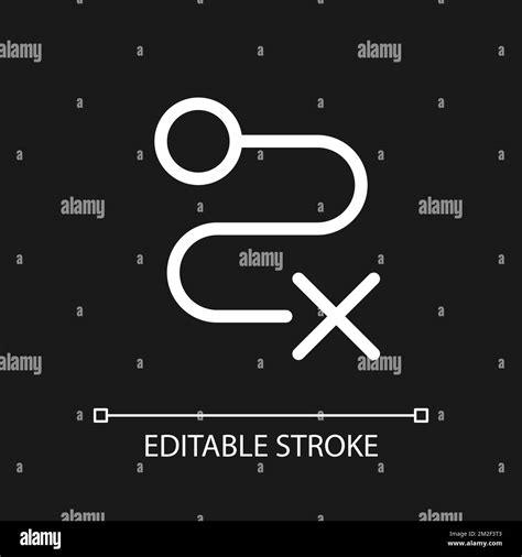 Delivery Failed Pixel Perfect White Linear Ui Icon For Dark Theme Stock Vector Image And Art Alamy