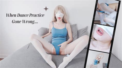 When Dance Practice Went Wrong Ballet Leotard With White Pantyhose 当舞蹈练习变了味 Free