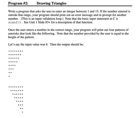 Solved Program 2 Drawing Triangles Write A Program That