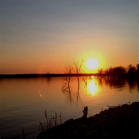 Devils Lake Nd Sunset