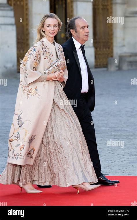 Versailles France 08th Mar 2023 Delphine Arnault And Xavier Niel