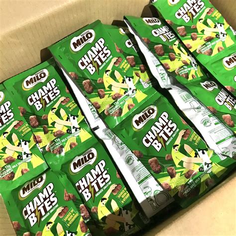 Milo Champ Bites 15g Choco Malt Milk Snack Shopee Philippines